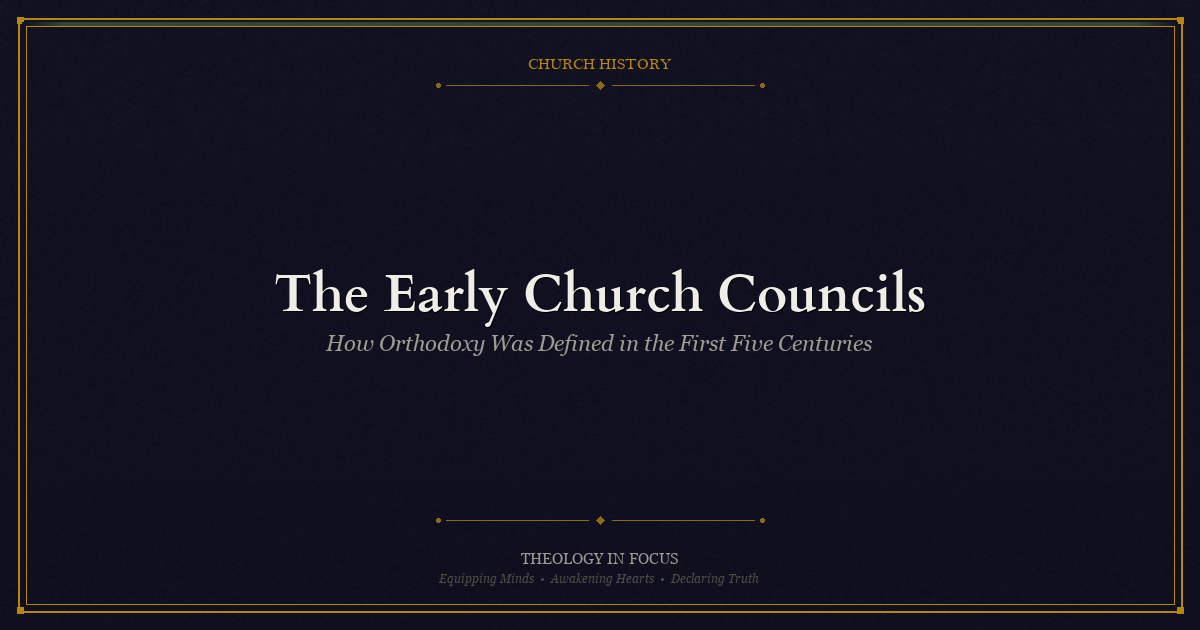 The Early Church Councils: How Orthodoxy Was Defined | Theology In Focus